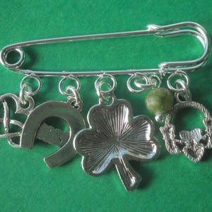 Irish Baby Shower Gift With Celtic Charms and Connemara Marble Beads on ...
