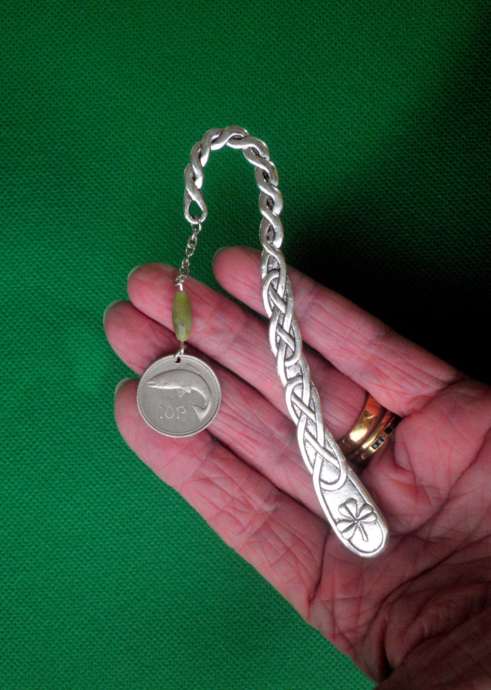 Boxed Celtic Bookmark, Irish Bookmark, Salmon of Knowledge, Connemara ...