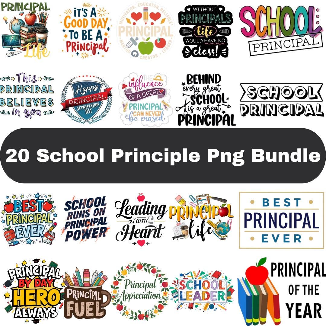 School Principal PNG Bundle, Motivational Quotes, Appreciation Designs ...