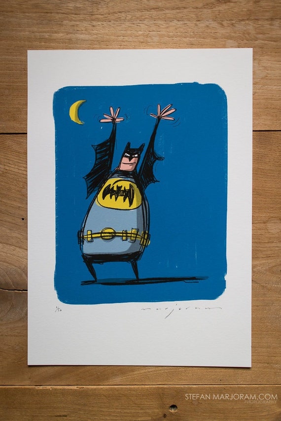 Battyman Limited Edition Print - Etsy UK