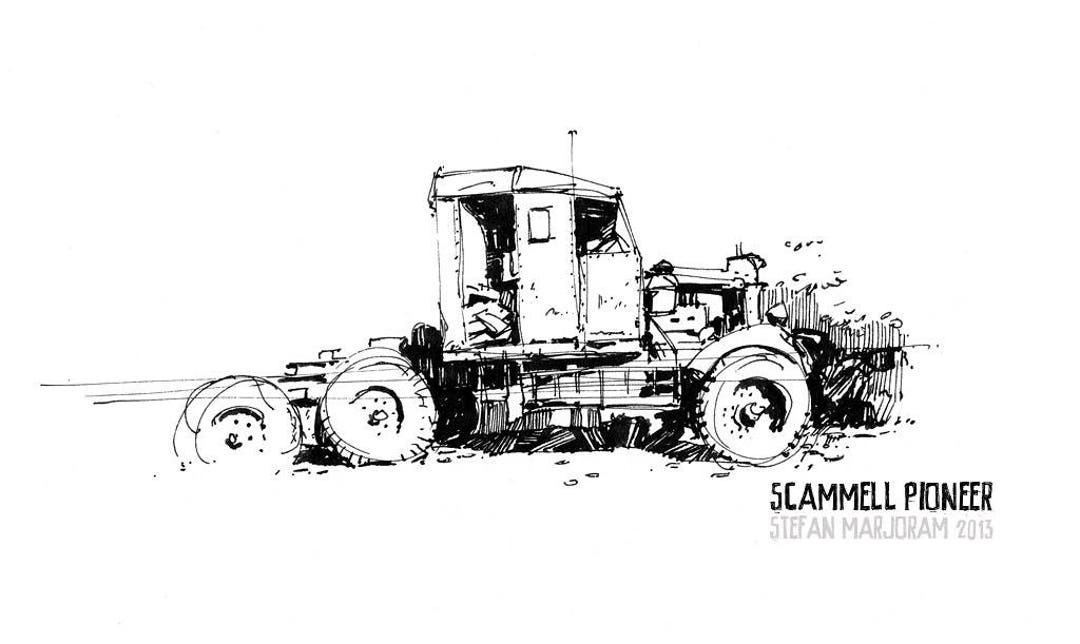 Scammell Pioneer Limited Edition Print - Etsy