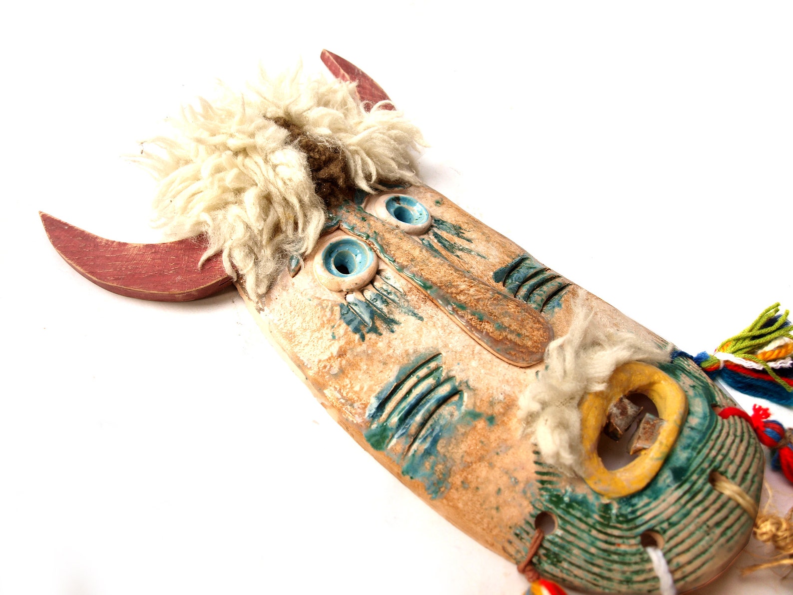 Original Ceramic Mask ceramic Mask Ceramic Wall Mask Folk - Etsy