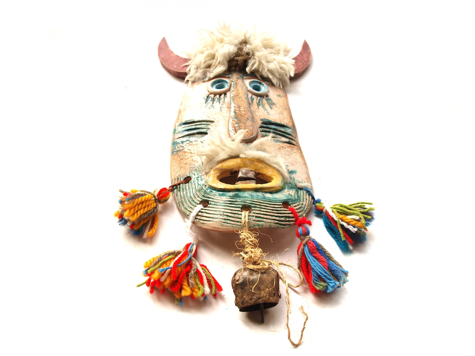 Original Ceramic Mask ceramic Mask Ceramic Wall Mask Folk - Etsy