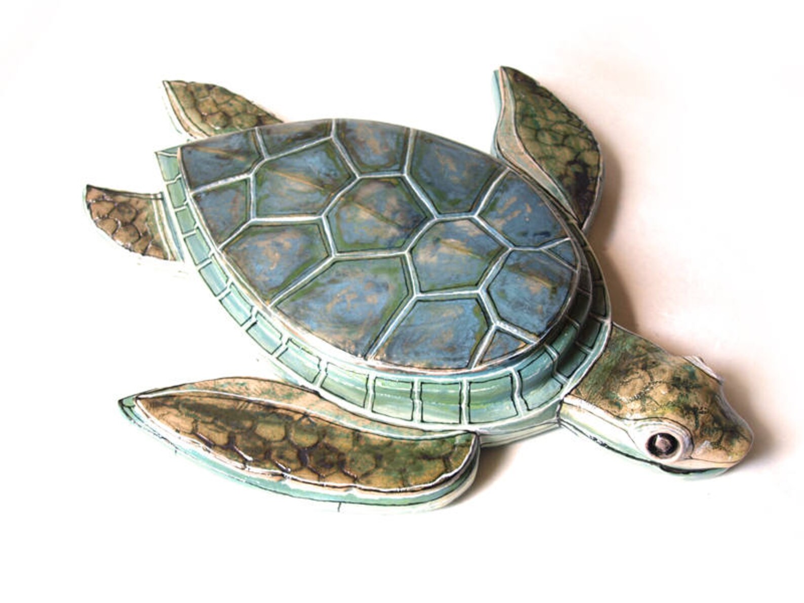 Sea Turtle Sculpture, MADE TO ORDER, Turtle Sculpture, Wall Turtle ...
