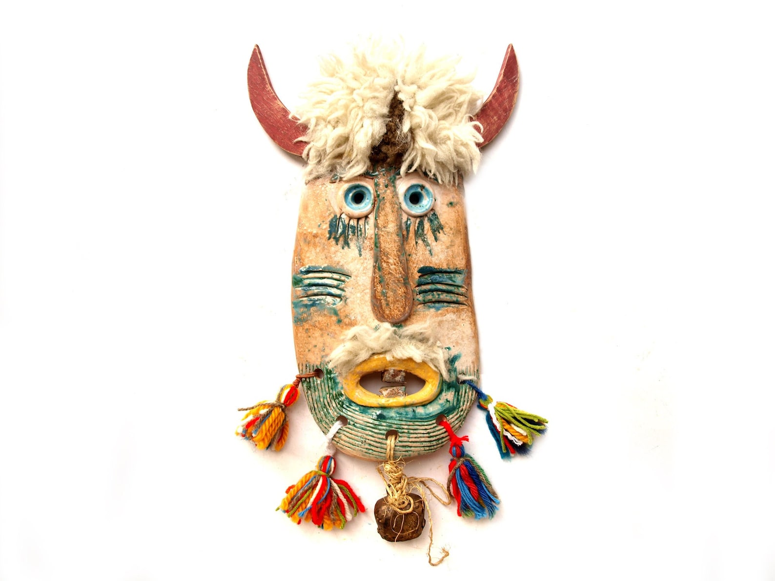 Original Ceramic Mask ceramic Mask Ceramic Wall Mask Folk - Etsy