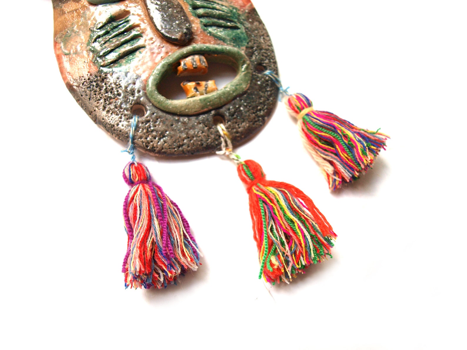 Folk Art Mask Bulgarian Kuker Mask Bulgarian Folk Art - Etsy