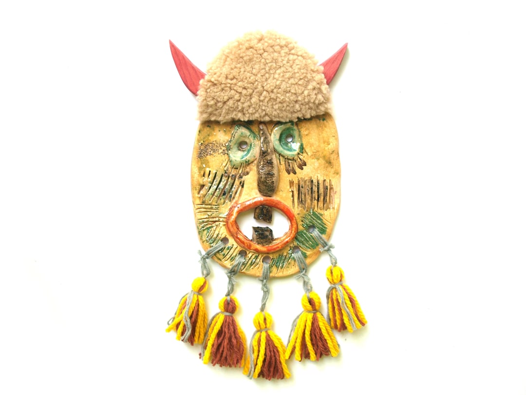 Folk Art Mask , Bulgarian Kuker Mask, Bulgarian Folk Art, Original ...