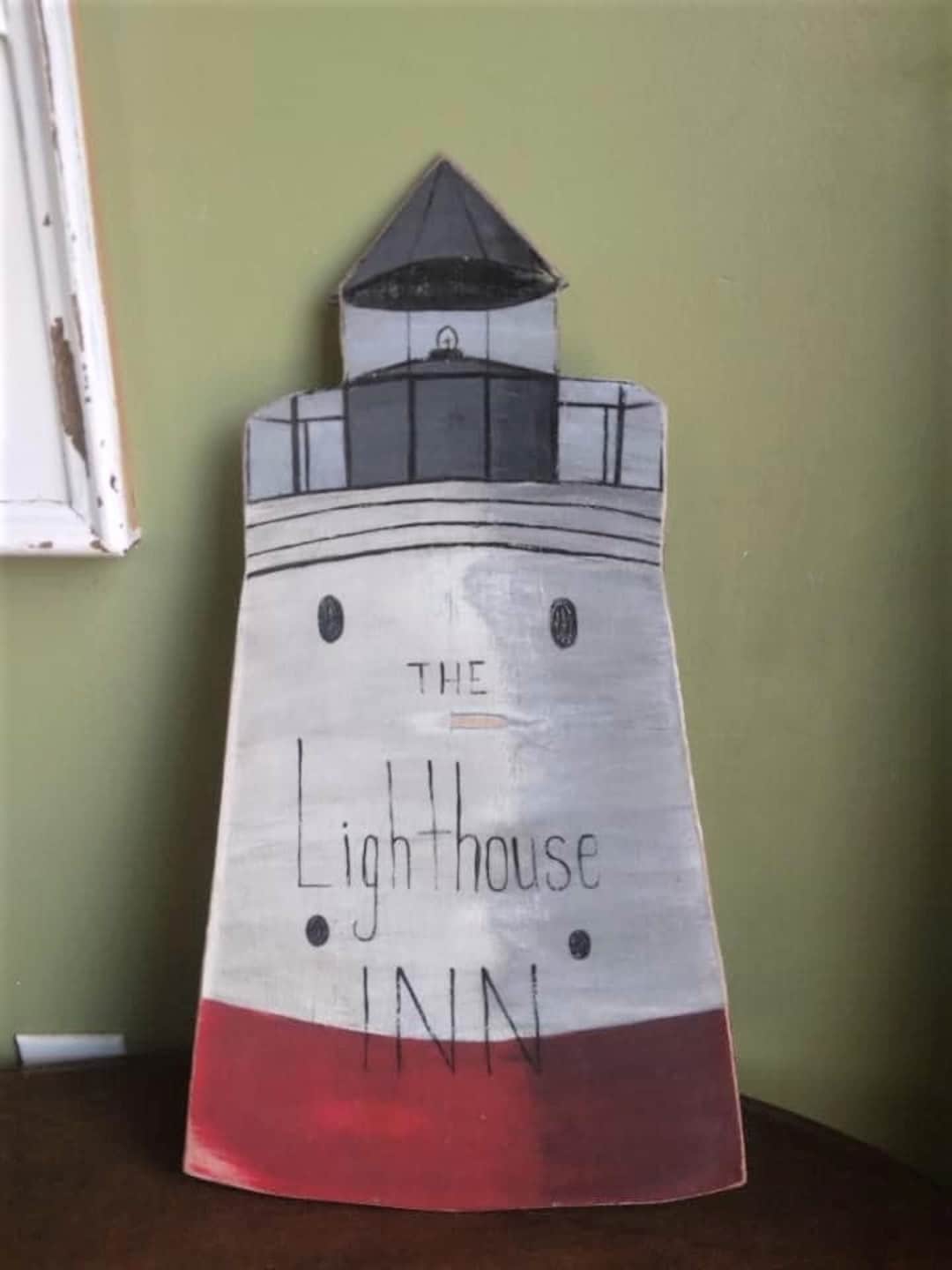 Hand-painted Coastal LIGHTHOUSE Sign Nautical Plaque Beach Theme - Etsy