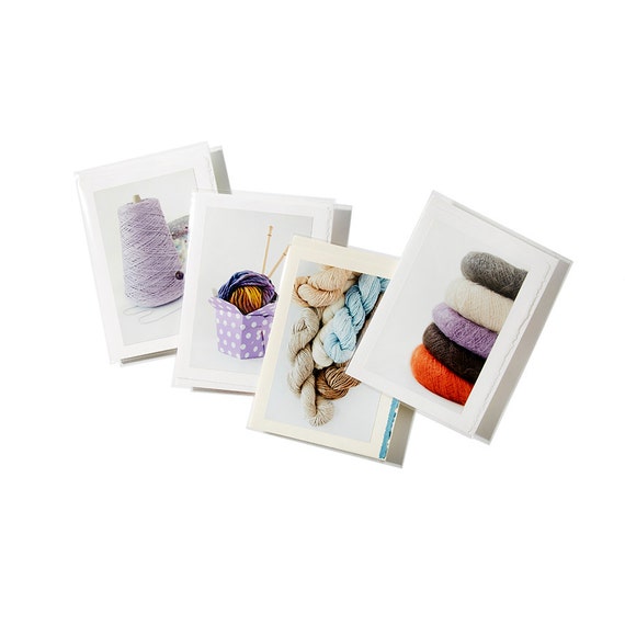 Knitting Photography Greeting Cards Stack of 4 Assorted | Etsy