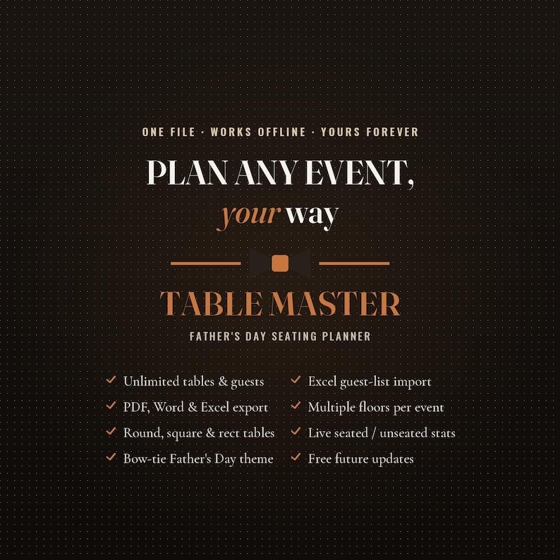 Father's Day Seating Chart Planner | Drag & Drop Event Table Layout ...