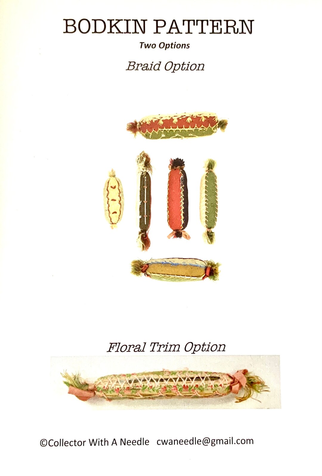 Bodkin Pattern for Hand Sewing and Embroidery - Etsy