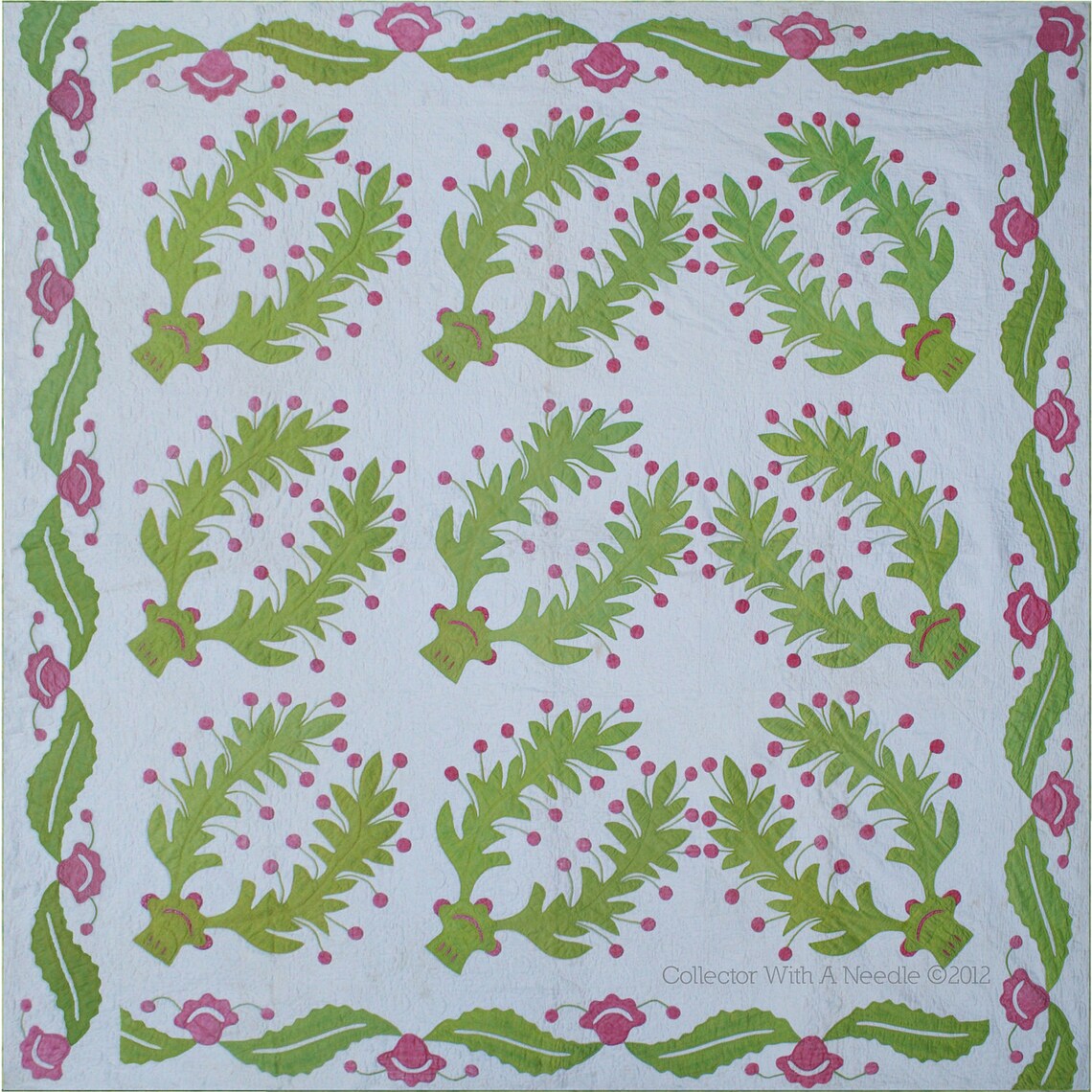 Ferns and Berries Quilt Pattern - Etsy