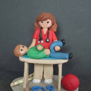 Physical Therapy Therapist Cake Topper Table Ball Handcrafted - Etsy