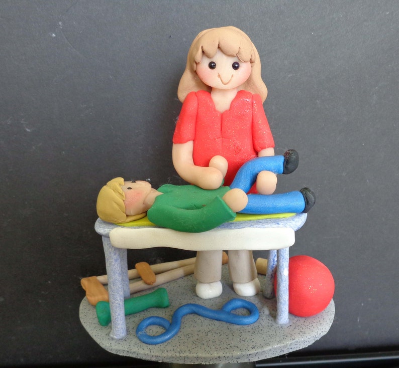 Physical Therapy Therapist Cake Topper Table Ball Handcrafted - Etsy