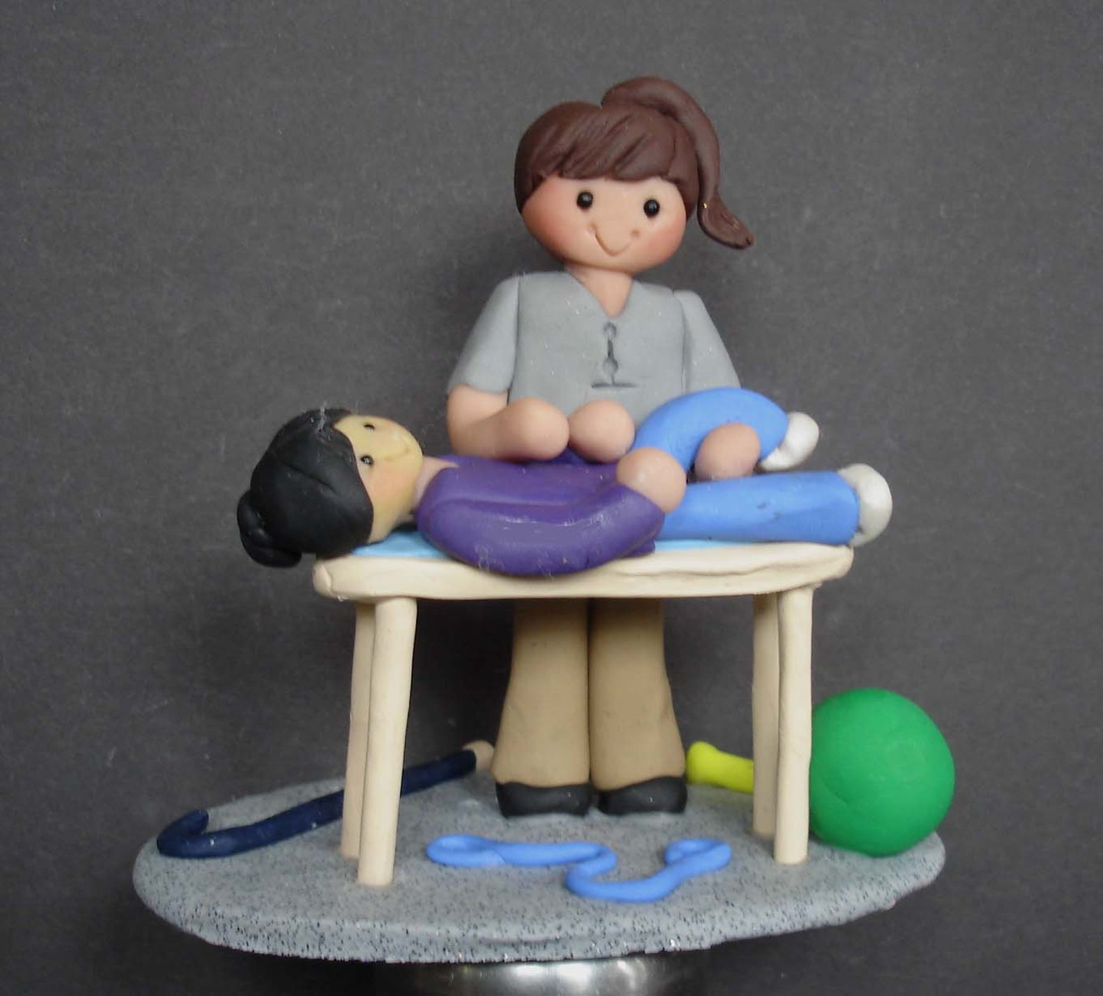 Physical Therapy Therapist Cake Topper Table Ball Handcrafted - Etsy