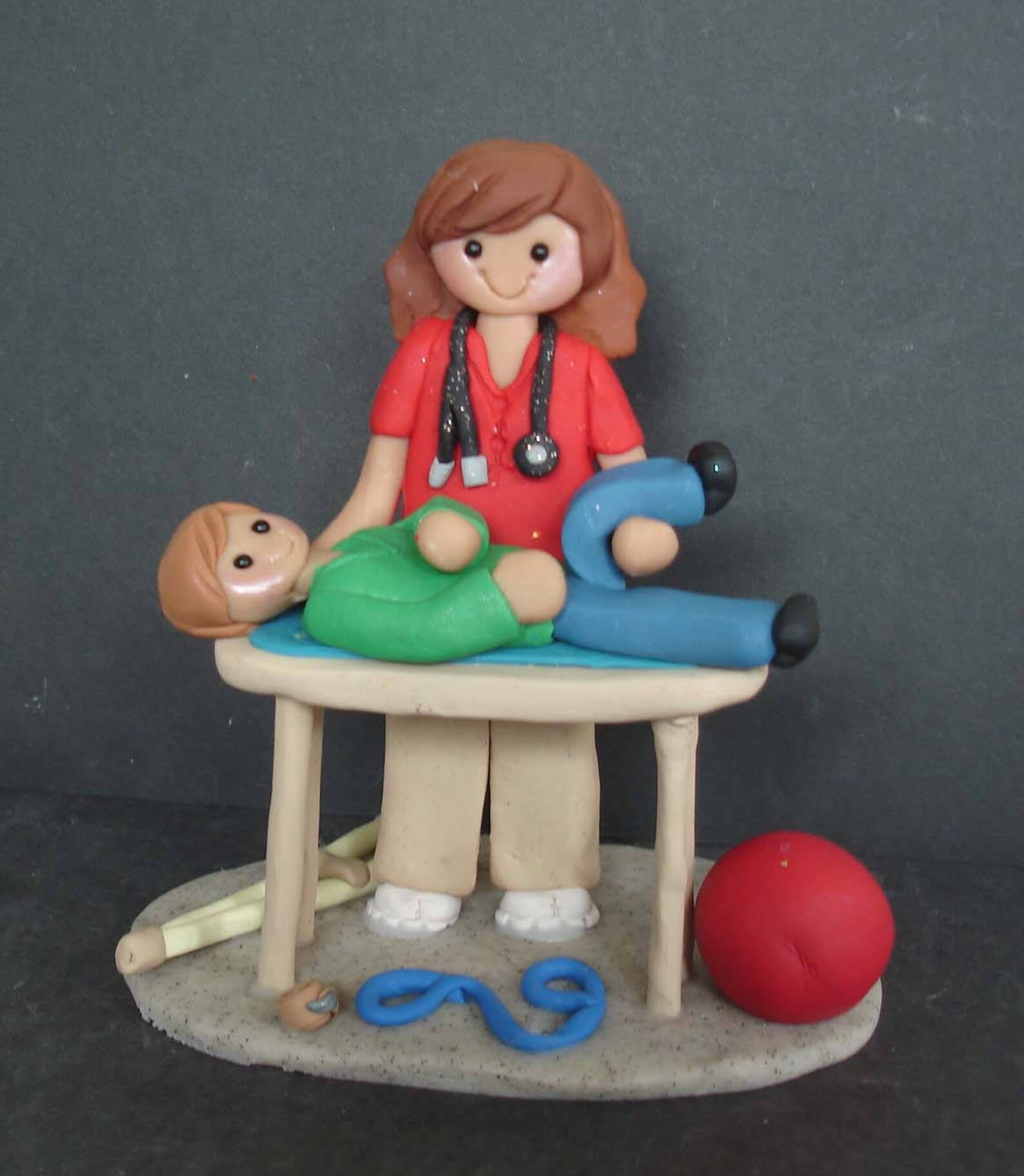 Physical Therapy Therapist Cake Topper Table Ball Handcrafted - Etsy
