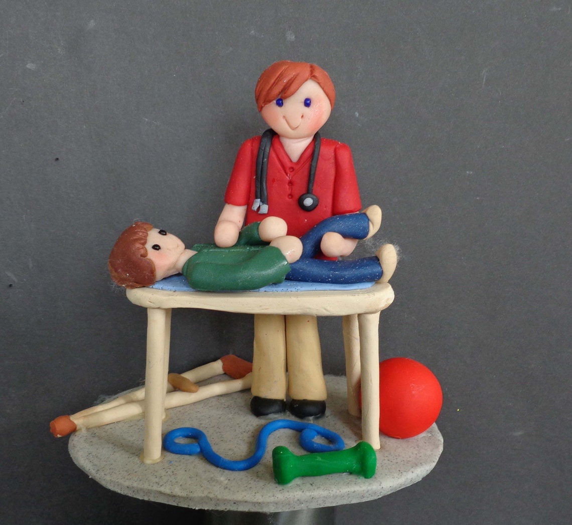 Physical Therapy Therapist Cake Topper Table Ball Handcrafted - Etsy