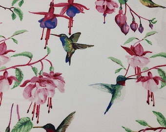 Hummingbird fabric | Etsy