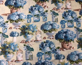 Hydrangea fabric | Etsy