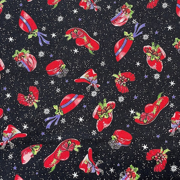 Red Hat Society Fabric - Etsy