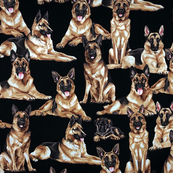 German Shepherd Fabric - Etsy