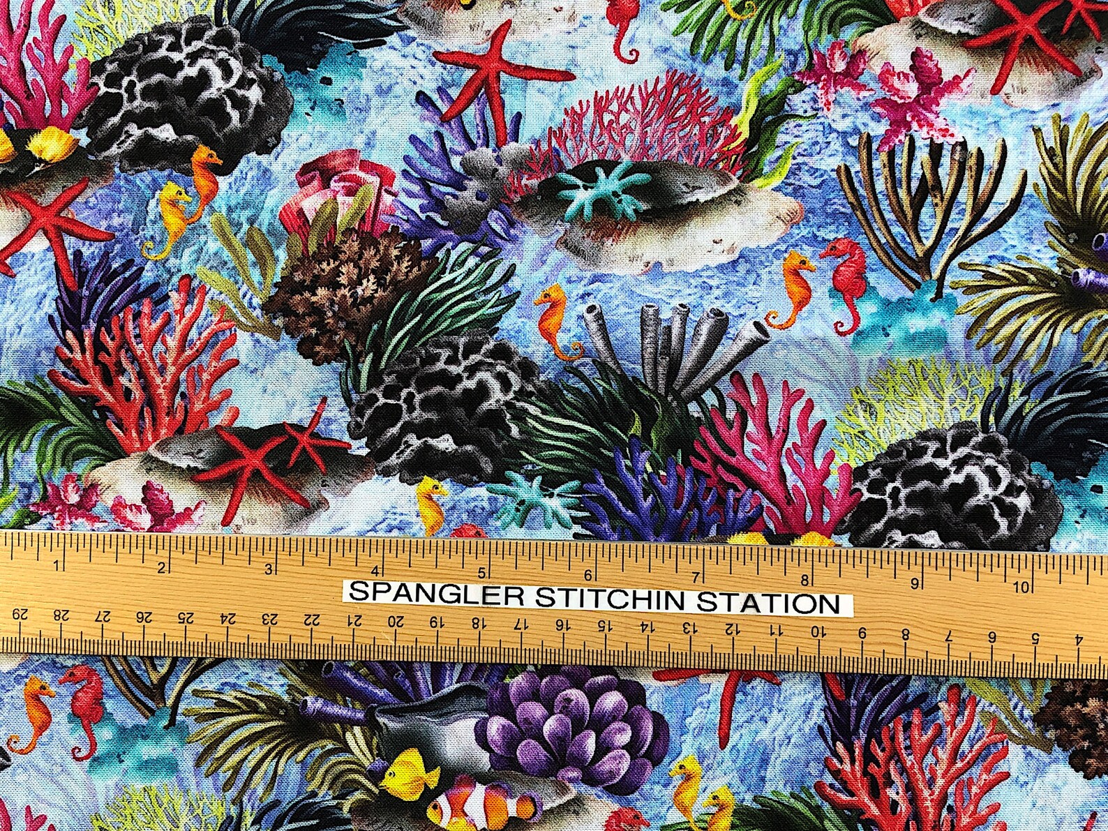Sea Life Fabric the Reef Cotton Fabric Quilting Fabric | Etsy
