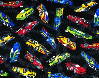 Race Car Fabric | Etsy