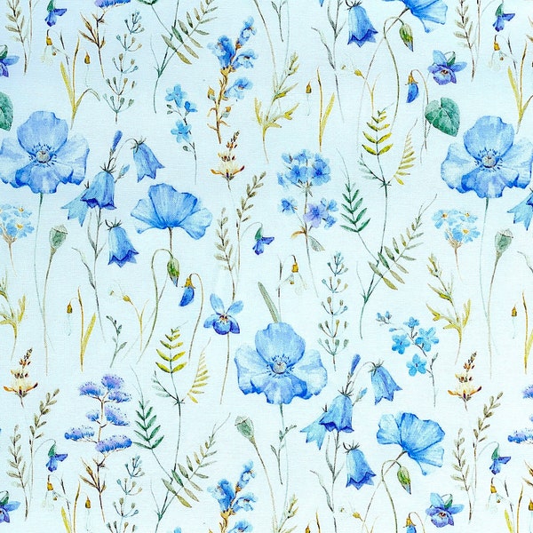 Periwinkle Spring Fabric - Etsy