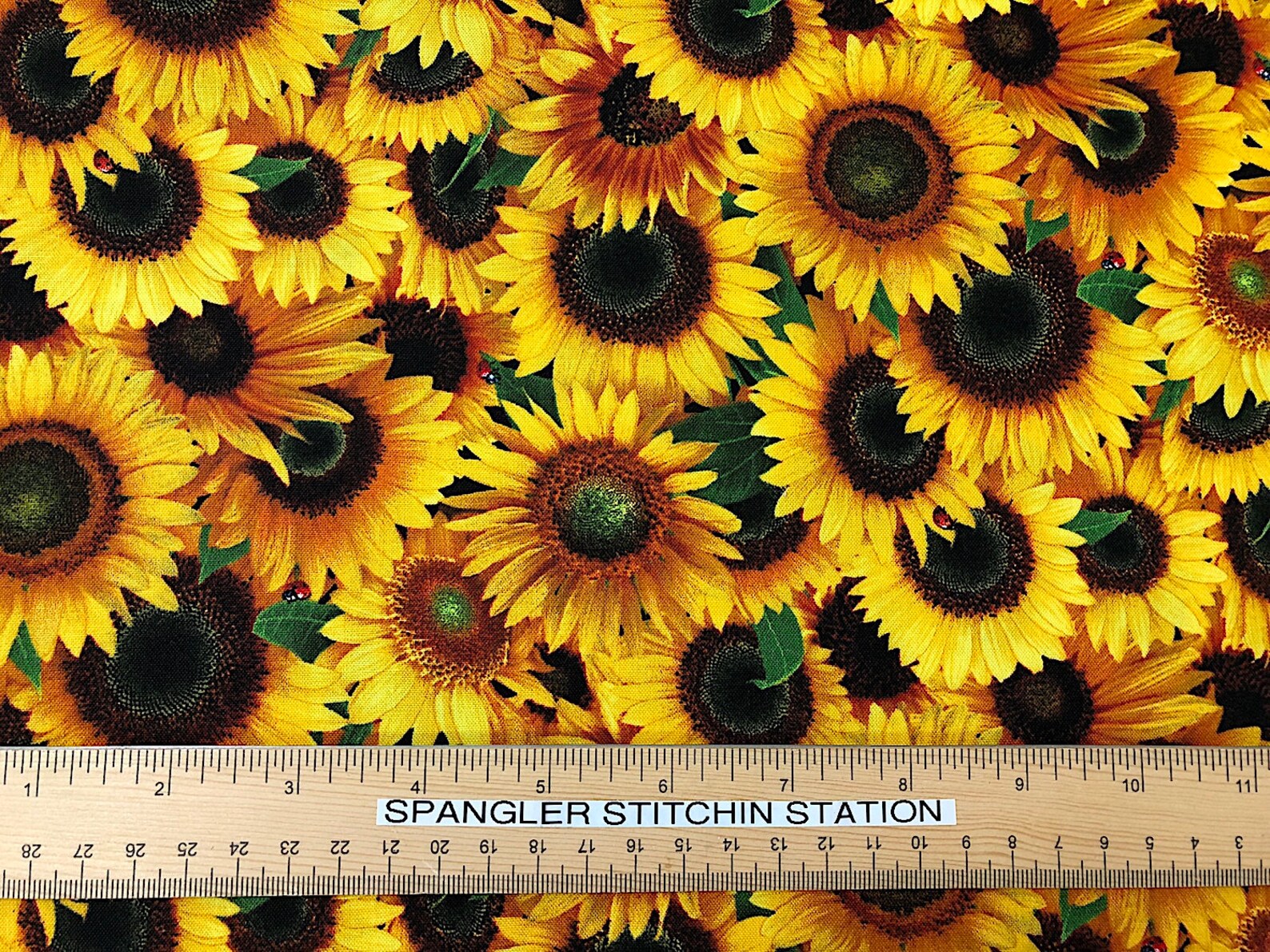 Sunflower Fabric Flower Fabric Cotton Fabric Quilting | Etsy