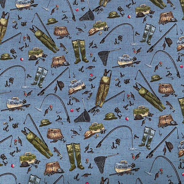 Fishing Fabric - Etsy