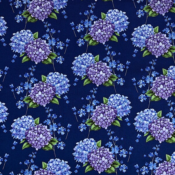 Hydrangea Fabric - Etsy