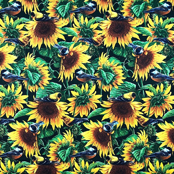 Sunflower Fabric - Etsy