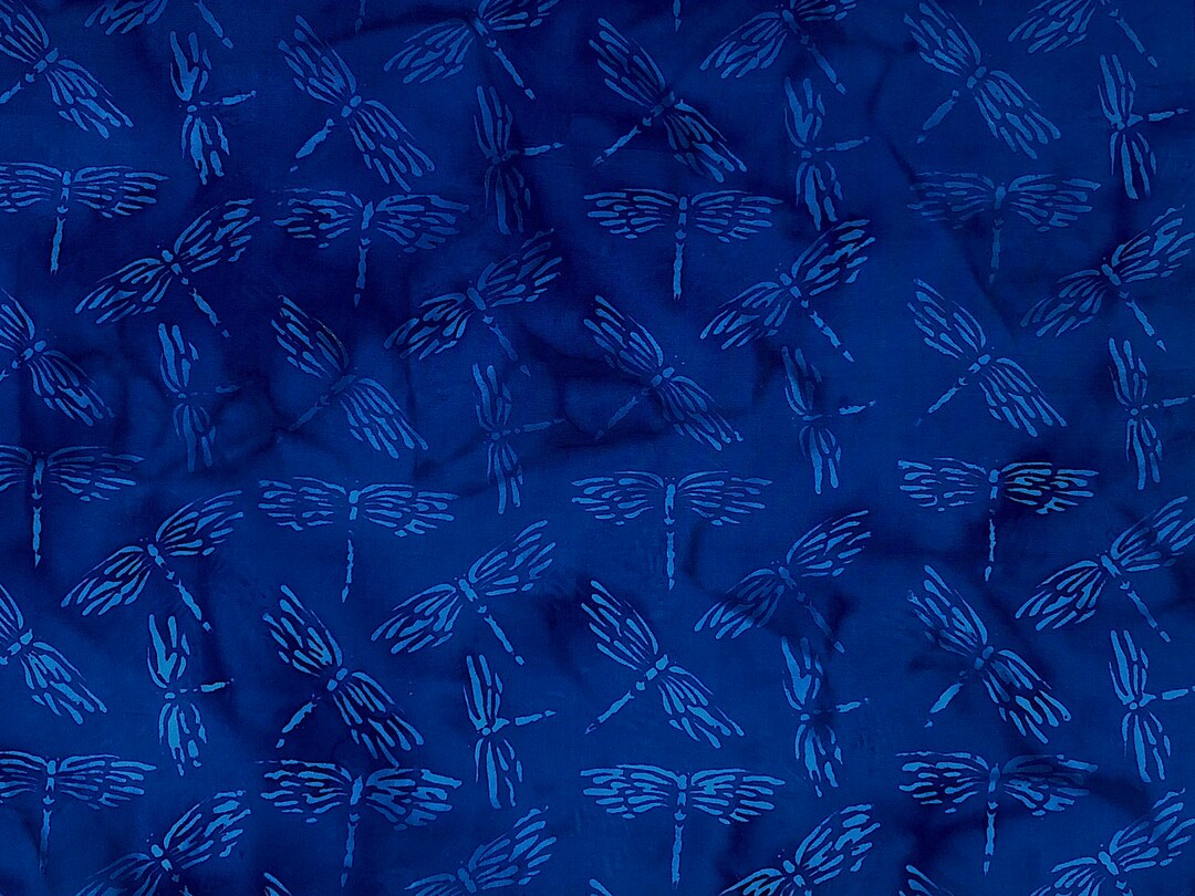 Dragonfly Batik Fabric Cotton Fabric Quilting Fabric BATIK-47 - Etsy