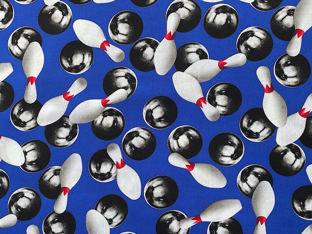 Bowling Fabric Sports Fabric Cotton Fabric Sports Life SPORT-34 - Etsy
