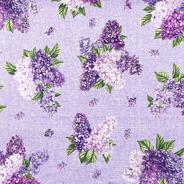Lilac Cotton Fabric - Etsy