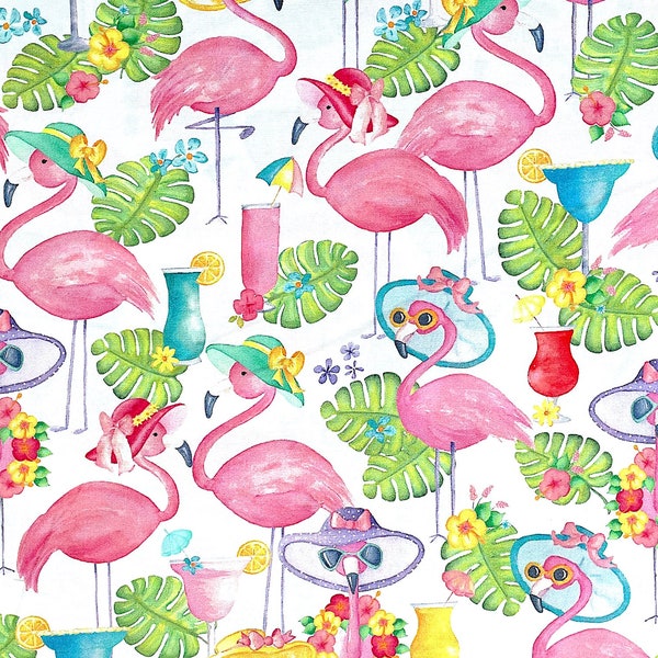 Flamingo Fabric - Etsy
