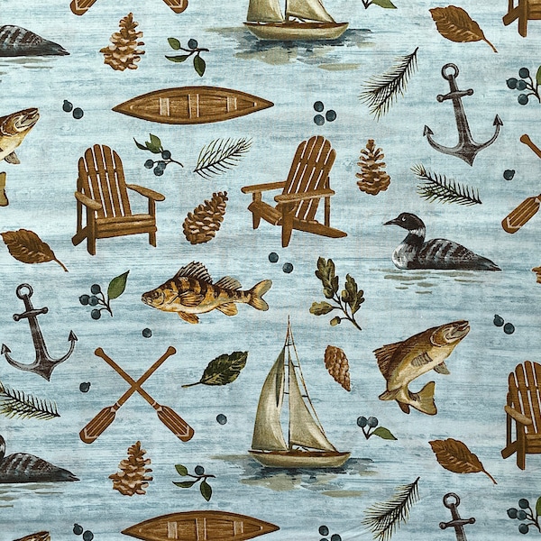 Lake Fabric - Etsy