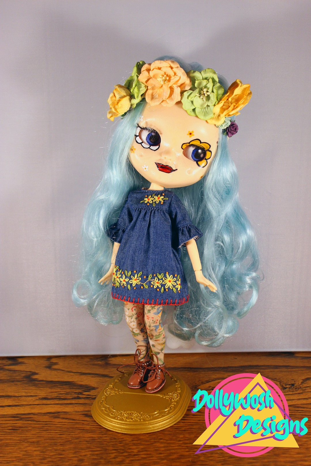 OOAK Custom Icy Doll: Fiora Floral Blythe Lookalike - Etsy