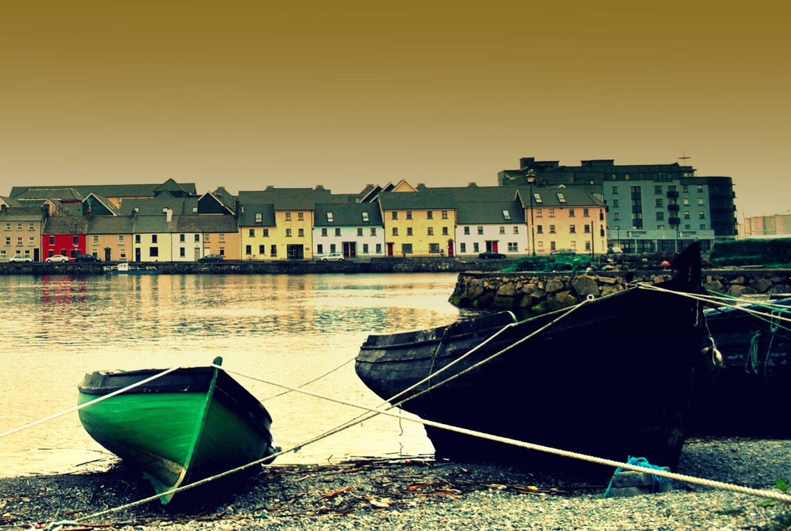 Ireland Fine Art Landscape Photograph of the Claddagh Boats in Galway ...