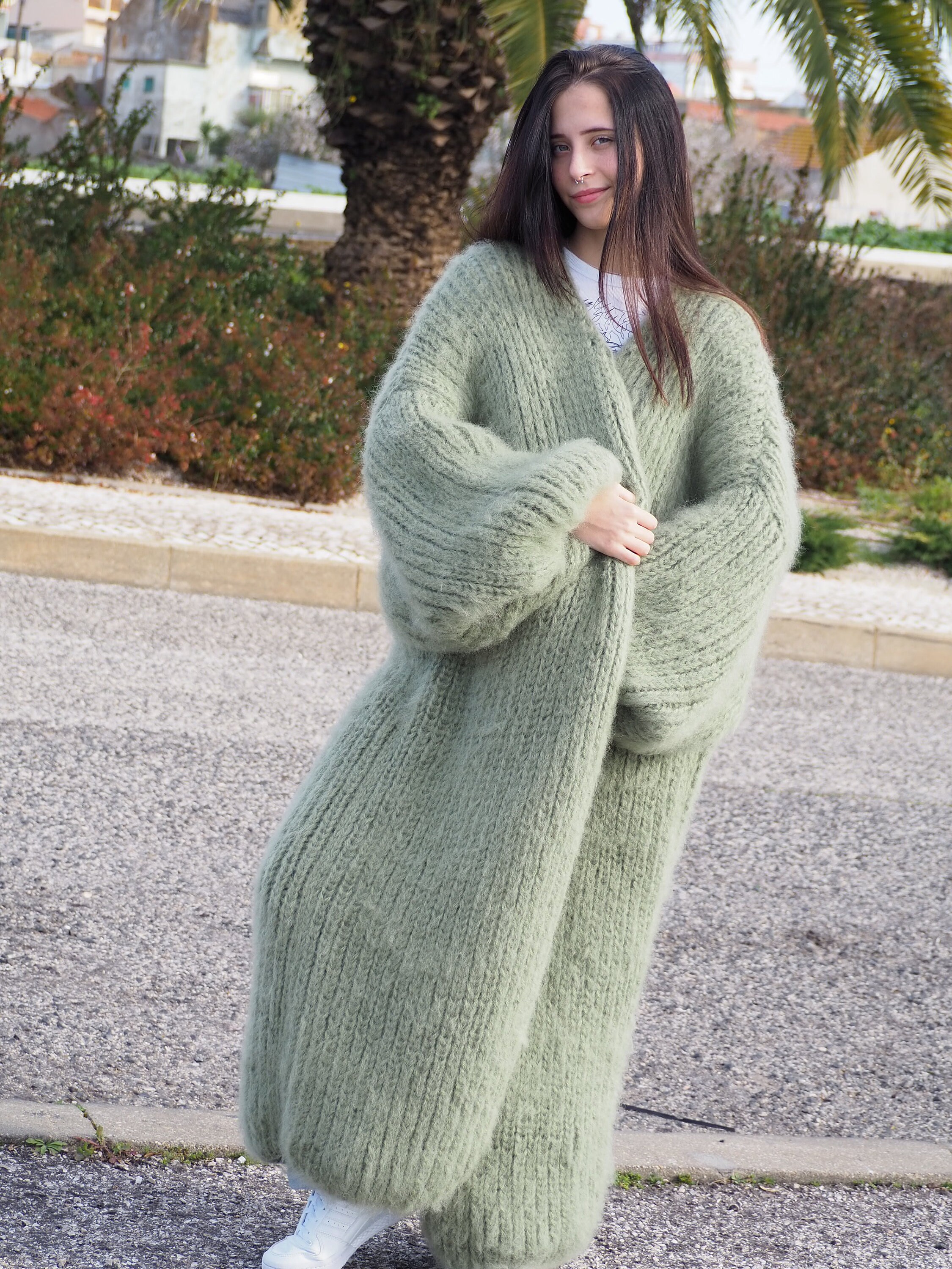 Mohair Coat Oversize Longhair Mohair Handknitted Big Size by ...