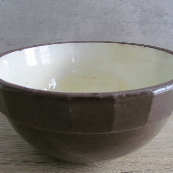 Antique Brown Stoneware Bowls - Etsy