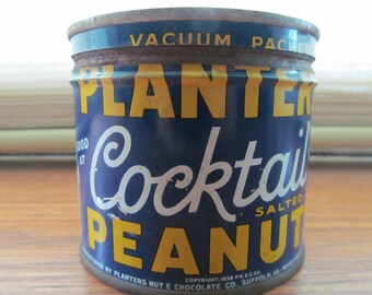 Planters Peanuts Tin | Etsy