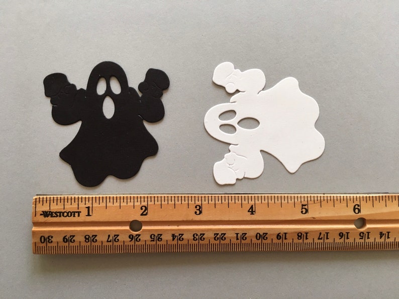 Ghost Die Cut Embellishment for Halloween Scrapbooking Card - Etsy