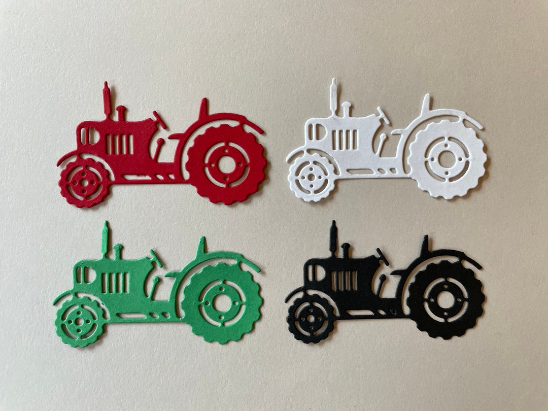 Tractor Die Cut for Scrapbook & Card Embellishments - Etsy