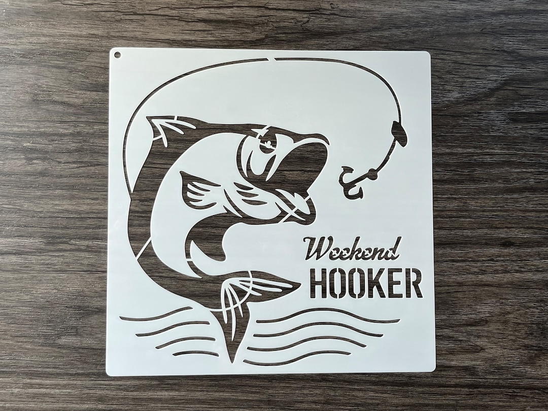 Fish Stencil Pattern, Reusable Stencil, Art Stencil, Craft Stencil ...