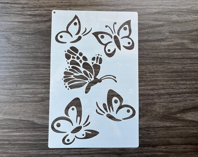 Reusable Plastic Mylar Butterfly Stencil Pattern / Art Stencil / Craft ...