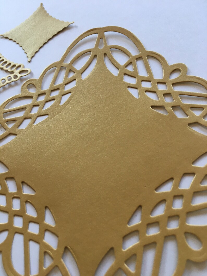 4pc Paper Frame Die Cut Set Card Front Card Embellishment - Etsy