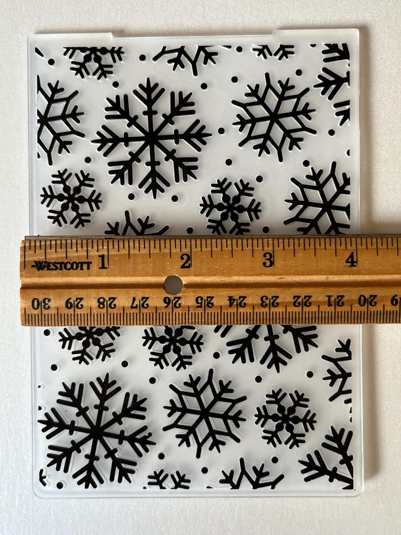 Snowflake Embossing Folder for Christmas Card Making and Scrapbooking ...