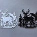 Dear and Pine Tree Die Cut Card Front Embellishment Paper - Etsy