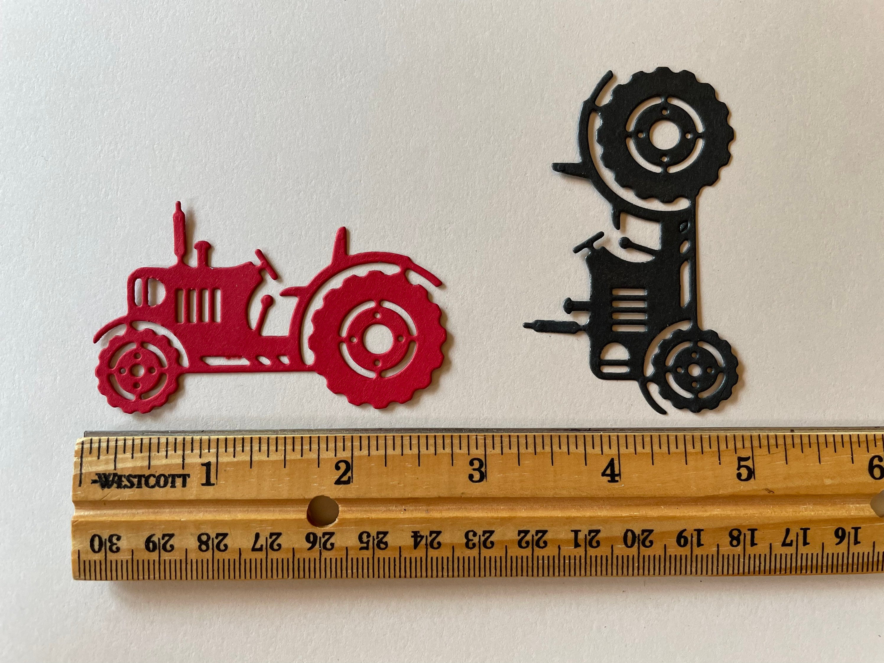 Tractor Die Cut for Scrapbook & Card Embellishments - Etsy